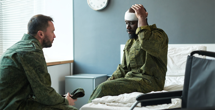 Soldiers with traumatic brain injury are at high risk for serious ...
