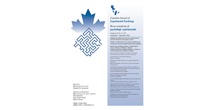 Human Memory/Mémoire humaine: Celebrating the Career of Professor ...