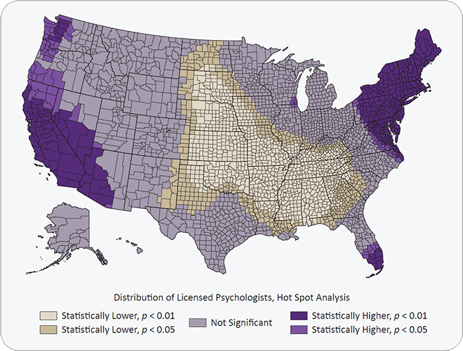 2015 county-level analysis of U.S. licensed psychologists and health ...