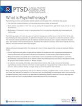 Clinical Practice Guideline for the Treatment of Posttraumatic Stress Disorder (PTSD) in Adults