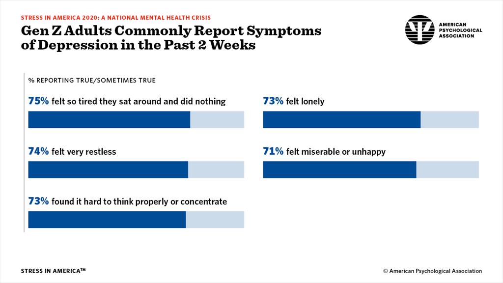 2020 Stress in America Graphs: English Data Charts