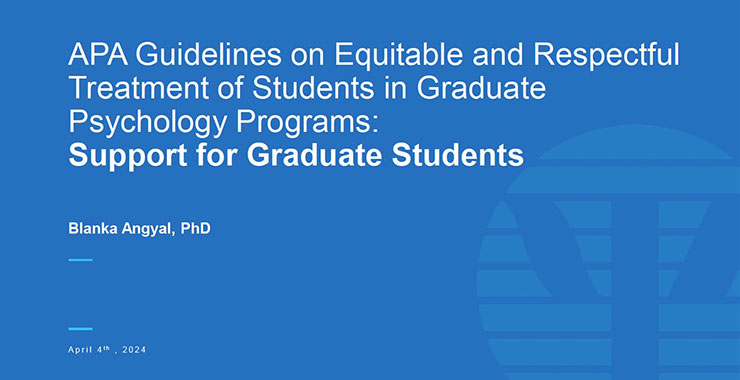 Support for graduate students