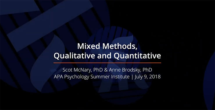 Mixed methods: Qualitative and quantitative