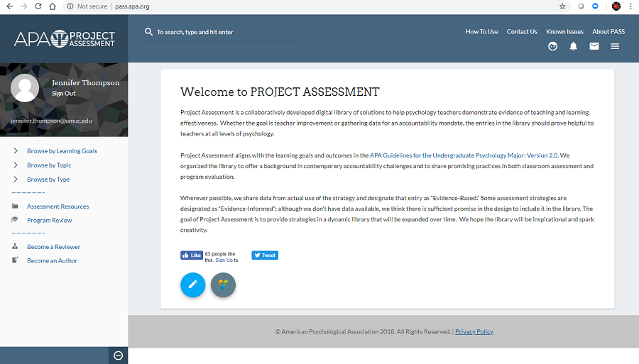 APA’s Project Assessment