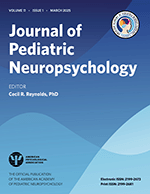 Journal of Pediatric Neuropsychology