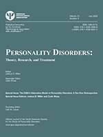 The DSM-5 Alternative Model of Personality Disorders: A Ten-Year ...